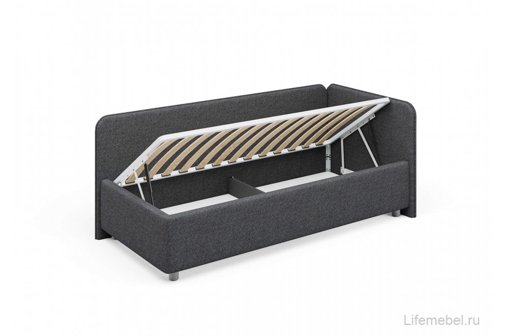 Односпальная кровать Capri R 90x200 тедди розовый — купить в Москве по ...