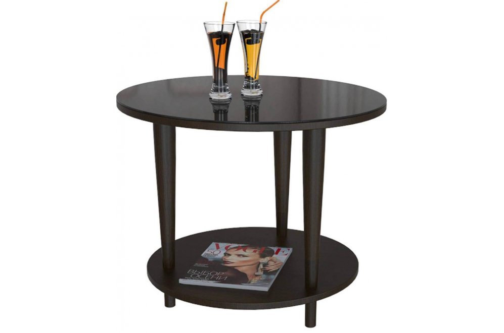 Журнальный столик BeautyStyle 10 стекло черное / венге — купить в ...
